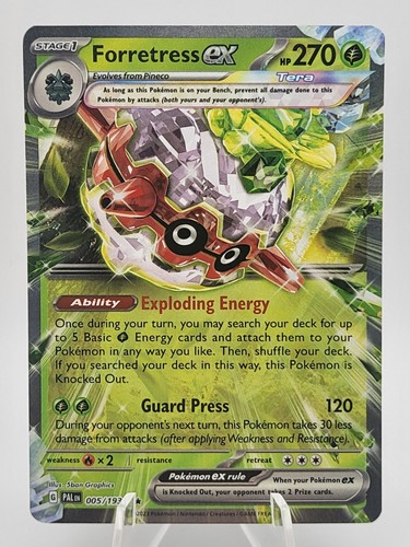 Forretress Ex 005/193 Paldea Evolved Full Art Ultra Rare Pokémon TCG | eBay