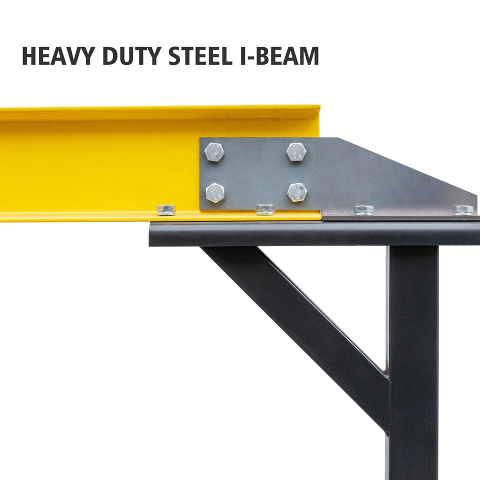 1 Ton Adjustable Gantry Crane, Portable Shop Lift Hoist 2000lbs Loading ...