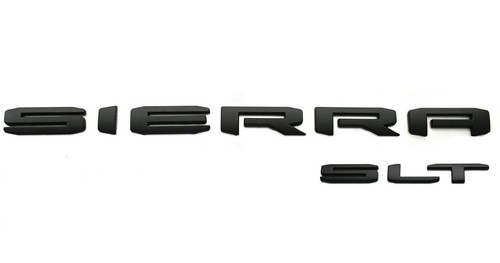 Set 2019+ UP Car SIERRA SLT LETTER TAILGATE EMBLEMS 1500 2500 3500 ...
