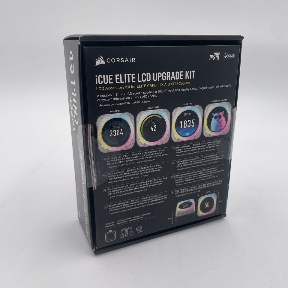 Corsair iCUE Elite CPU Cooler LCD Display Upgrade Kit ‎CW-9060067-WW | eBay