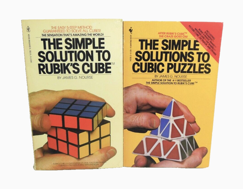 LOT The Simple Solution to Rubik's Cube AND Cubic Puzzles James Nourse 1981 PBs | eBay