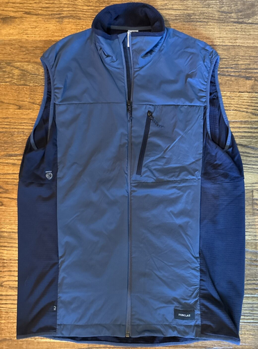 Decathlon Forclaz Vest Mens L Full Zip Merino Wool Outdoor Hiking Light ...