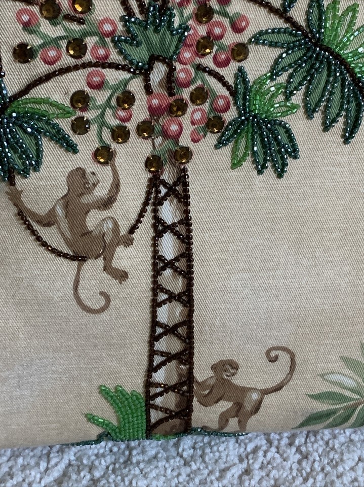 Isabella Fiore palm tree Monkey satchel purse | eBay