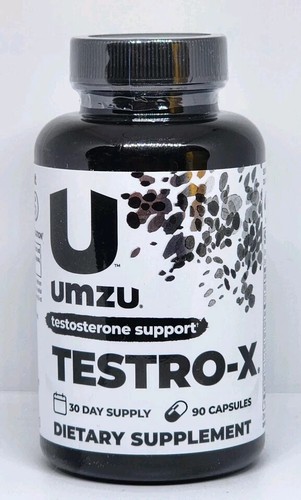 UMZU TESTRO-X Dietary Supplement 90 Capsules New Sealed Best By Date 04 ...