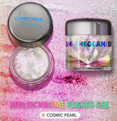 Sheglam Chroma Zone Multi Chrome Gel Flakes Eyeshadow High Shine Cosmic ...