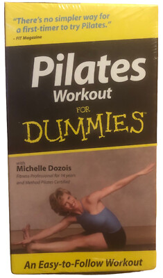 NEW & SEALED Pilates for Dummies with Michelle Dozois VHS, 2001 Workout ...
