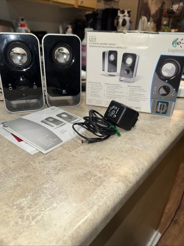 Logitech LS11 Powered Computer Desktop Speakers For PC 3.5mm Jack - New ...