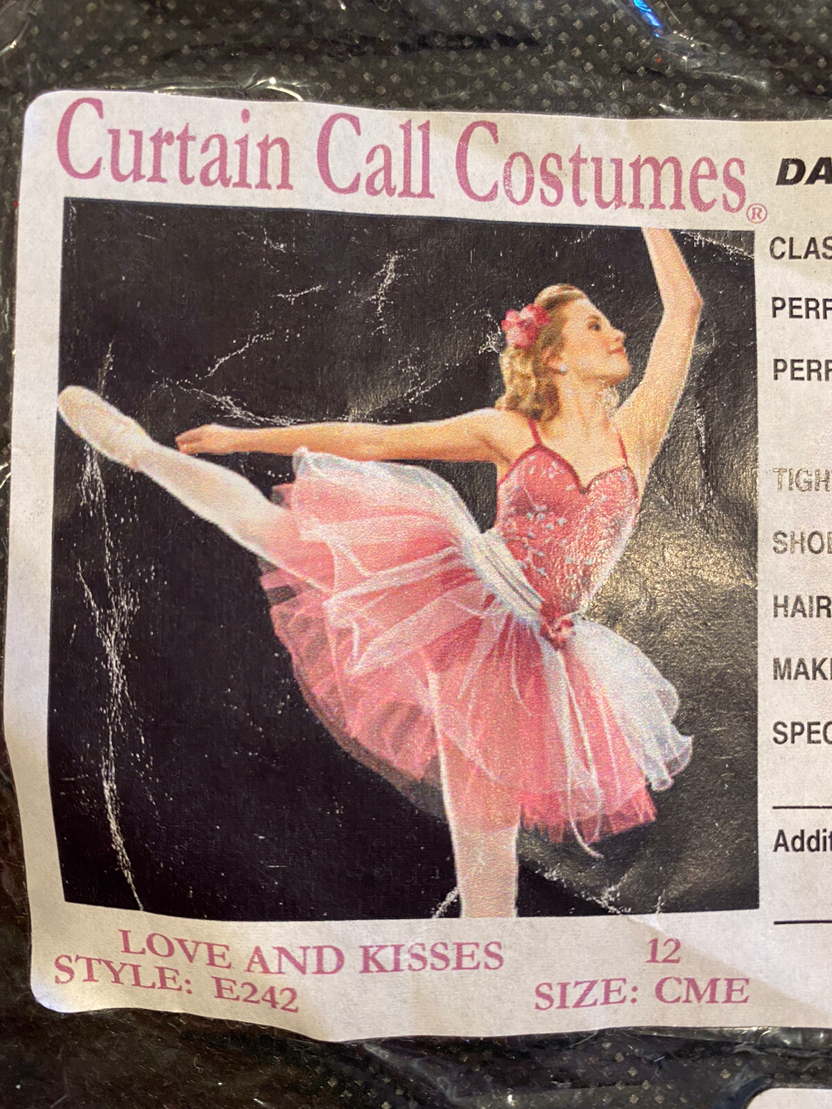 Curtain Call Ballet Dance Costume Pink Blue “Love And Kisses” - CHILD ...