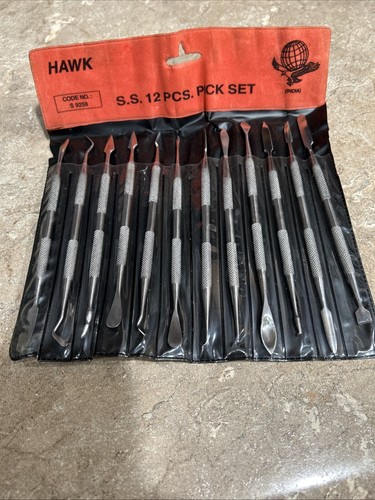HAWK S9259 - Stainless Steel 12pc Set Pick Carvers Spatulas Scuppers ...