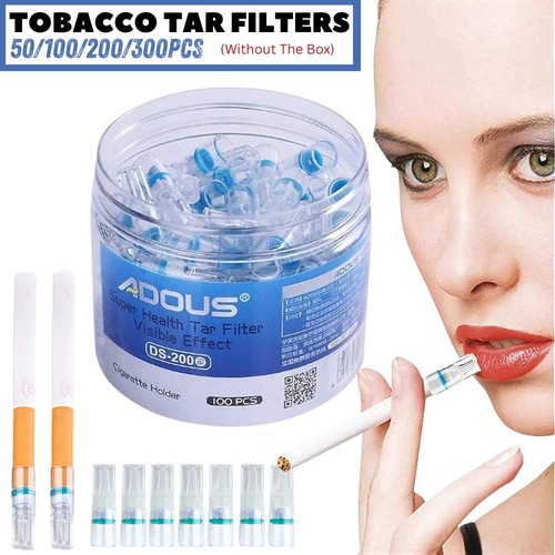 100-300 Tobacco Tar Filters Slim Regular for Roll Up Plastic Holder Tar ...