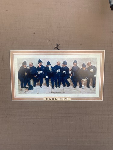 tin over cardboard Carlings Nine Pints of the Law beer sign | eBay ...