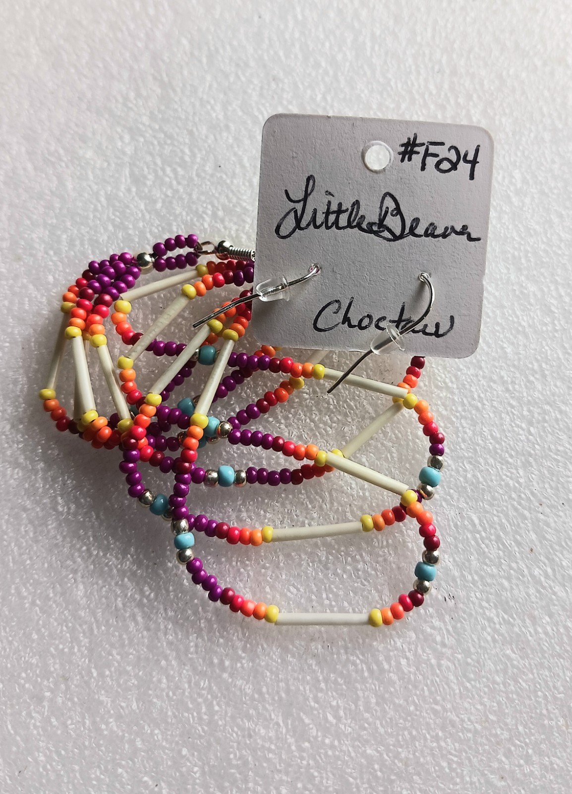 New Dangle Native American Porcupine Quill,Beaded Earrings #F24 Great Gift | eBay