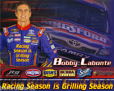 2012 BOBBY LABONTE "KINGSFORD" #47 NASCAR SPRINT CUP SERIES POSTCARD | eBay