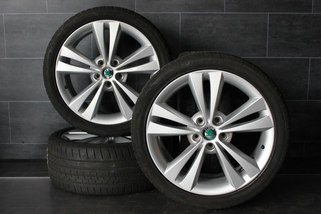 Original SKODA OCTAVIA RS SUPERB 7 5j X 18 Inch Alloy Rims 5x112 Et51 ...