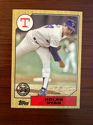 Nolan Ryan 2022 Topps Update Baseball Card 1987 Insert Rangers 87TBU-34 ...