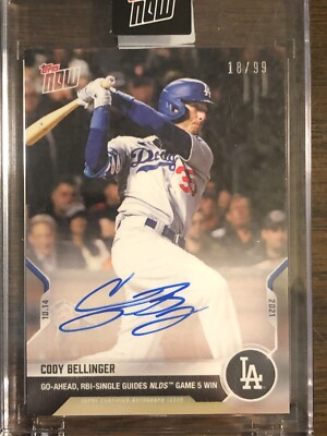 2021 Topps Now #970A Cody Bellinger Los Angeles Dodgers AUTO AUTOGRAPH ...