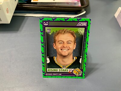 2024 SCORE A TREAT GREEN BATS ROOKIE CARD RC 40 MICHAEL PRATT PACKERS ...