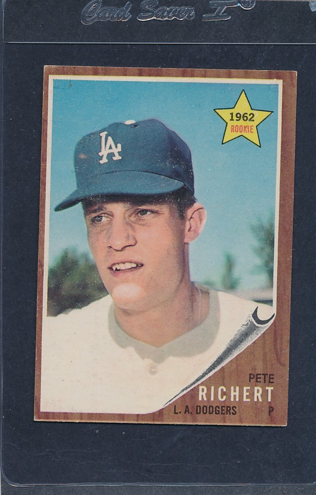 1962 Topps #131 Pete Richert Dodgers EX 62T131-52516-1 | eBay