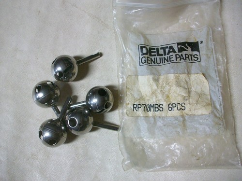Five(5)Delta Stainless Replacement Ball Assembly Single Knob Bathroom ...