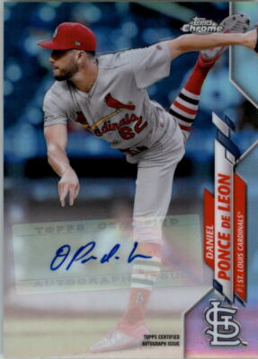 2020 Topps Chrome Update Autograph Refractors #USADP Daniel Ponce de ...