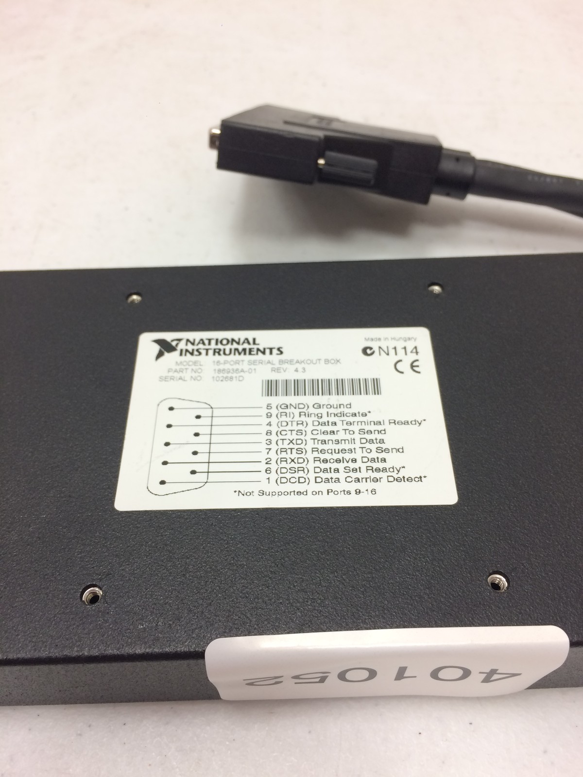 National Instruments NI 16-Port Serial Breakout Box RS232 with Cable | eBay