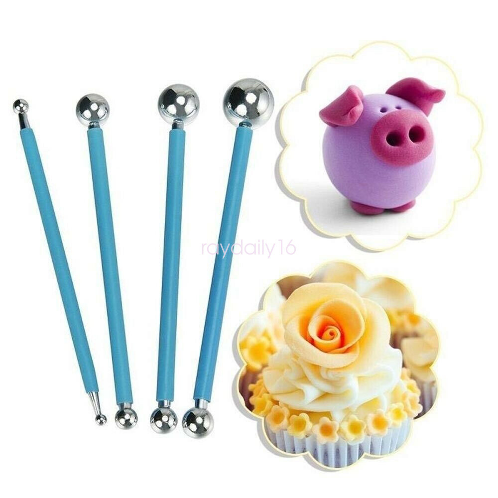 4PCS Ball Stylus Clay Pottery Modeling Sculpting Bake Manicure Dotting ...