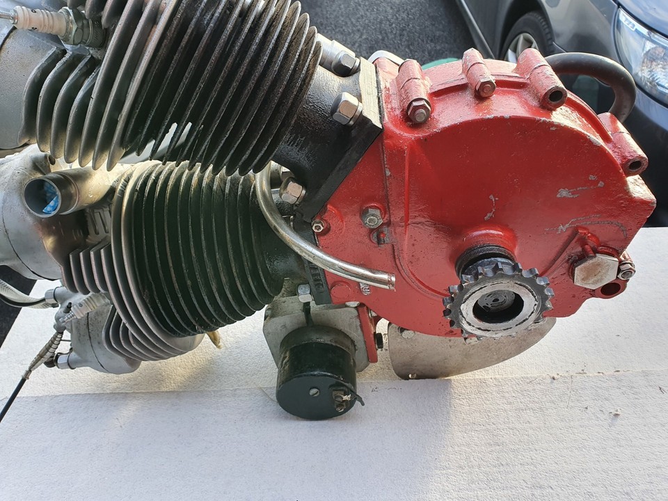 Custom Built Indian/Matchless? Motorcycle Engine with Carbs and Exhaust ...