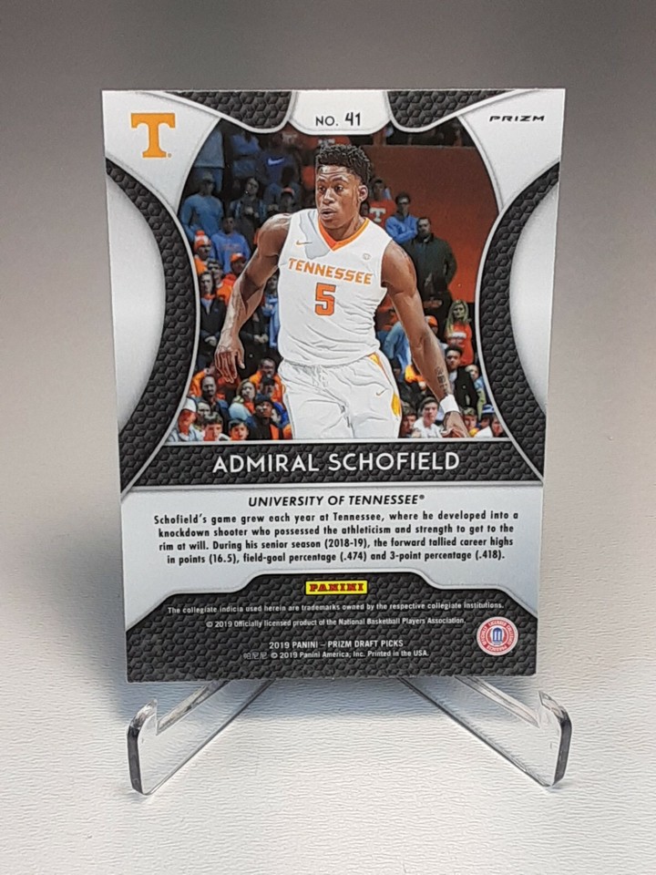 Admiral Schofield 2019 Prizm Draft Picks Pink Pulsar Basketball Rookie ...