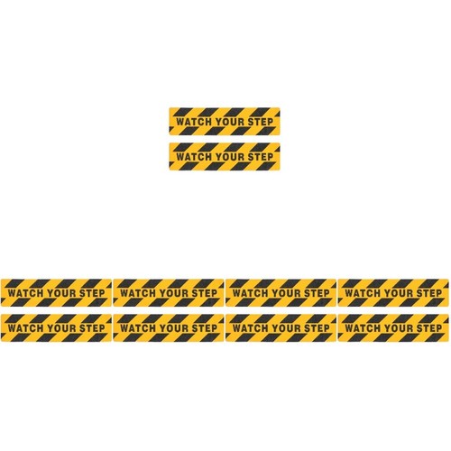 5 Count Warning Sticker Outdoor Signs Safety Stickers Adhesive Tape Non ...