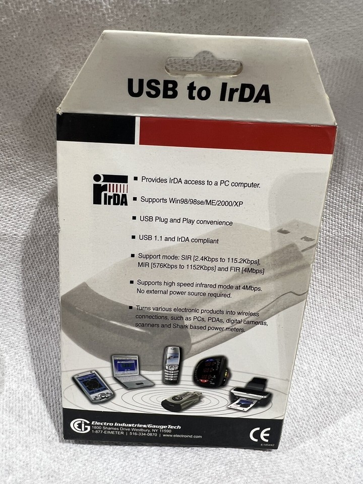 BRAND NEW TOP QUALITY ADAPTER ELECTRO INDUSTRY USB TO IrDA KIT DESKTOP ...