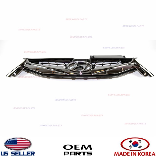 Grille Front Elantra Coupe Upper OEM Hyundai 86350 3x600 Fits 2013-2015 ...