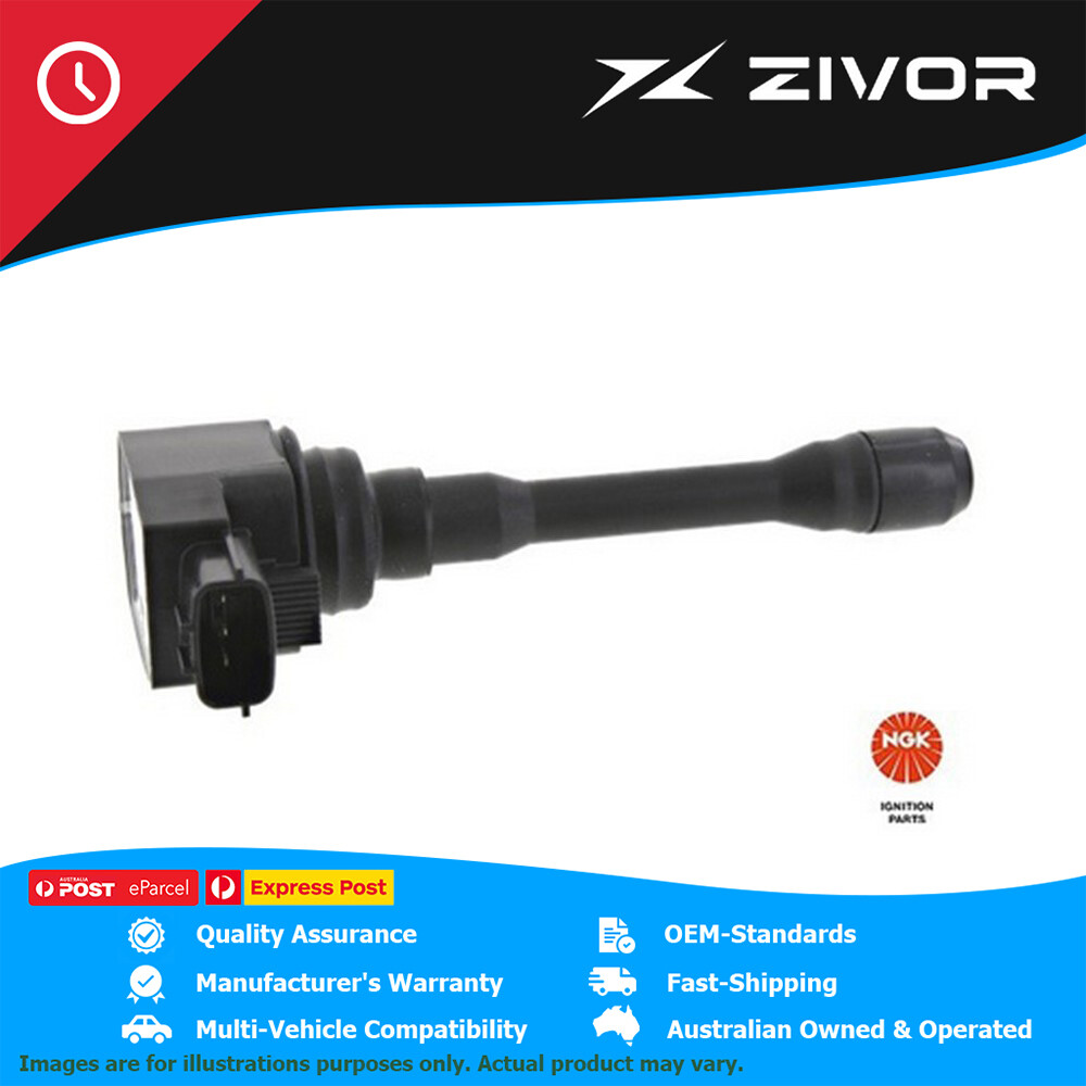 New Genuine NGK Spark Plugs Ignition Coil For Nissan X-Trail T31 #U5119 ...