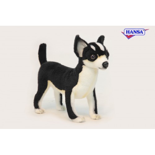 6367 Hansa Chihuahua Black Dog Plush Toy Stuffed Animal 10" for sale ...