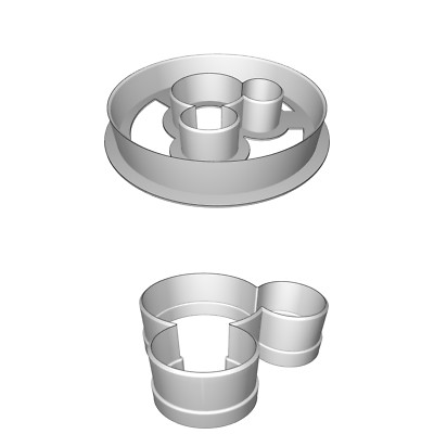 Mickey Mouse Shaped Cookie Cutter for Disney Fans XXL | eBay
