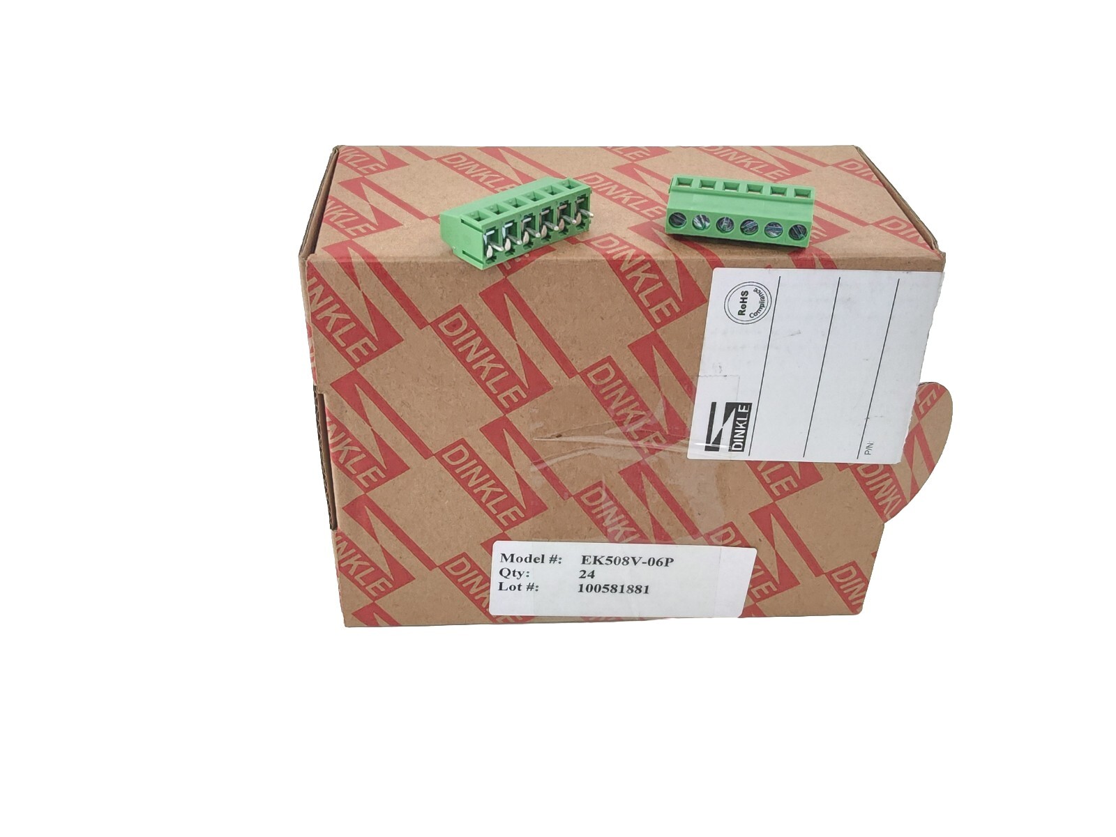 *Lot of 24* DINKLE EK508V-06P TERMINAL BOCLK 6POS 5.00MM SCREW PLUG | eBay