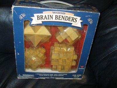 Wooden Brain Bender Puzzle Wood Challenge Puzzle Toy NEW | eBay