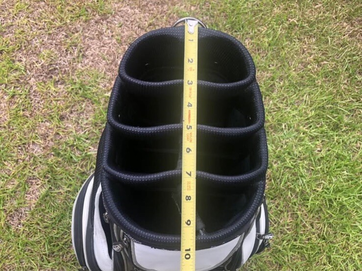 MacGregor 7 Way Dividers Cart Tour Staff Golf Bag White And Black With ...