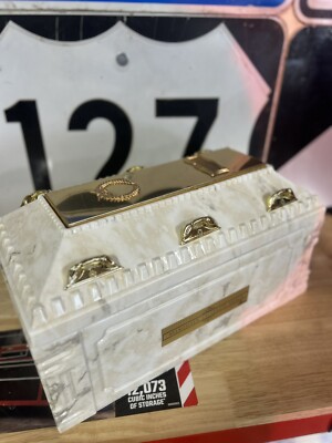 Vintage Trigard Marble Cemetery Salesman Sample Casket Burial Vault ...