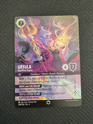 DISNEY Lorcana URSULA’S RETURN Enchanted URSULA Sea Witch Queen | eBay