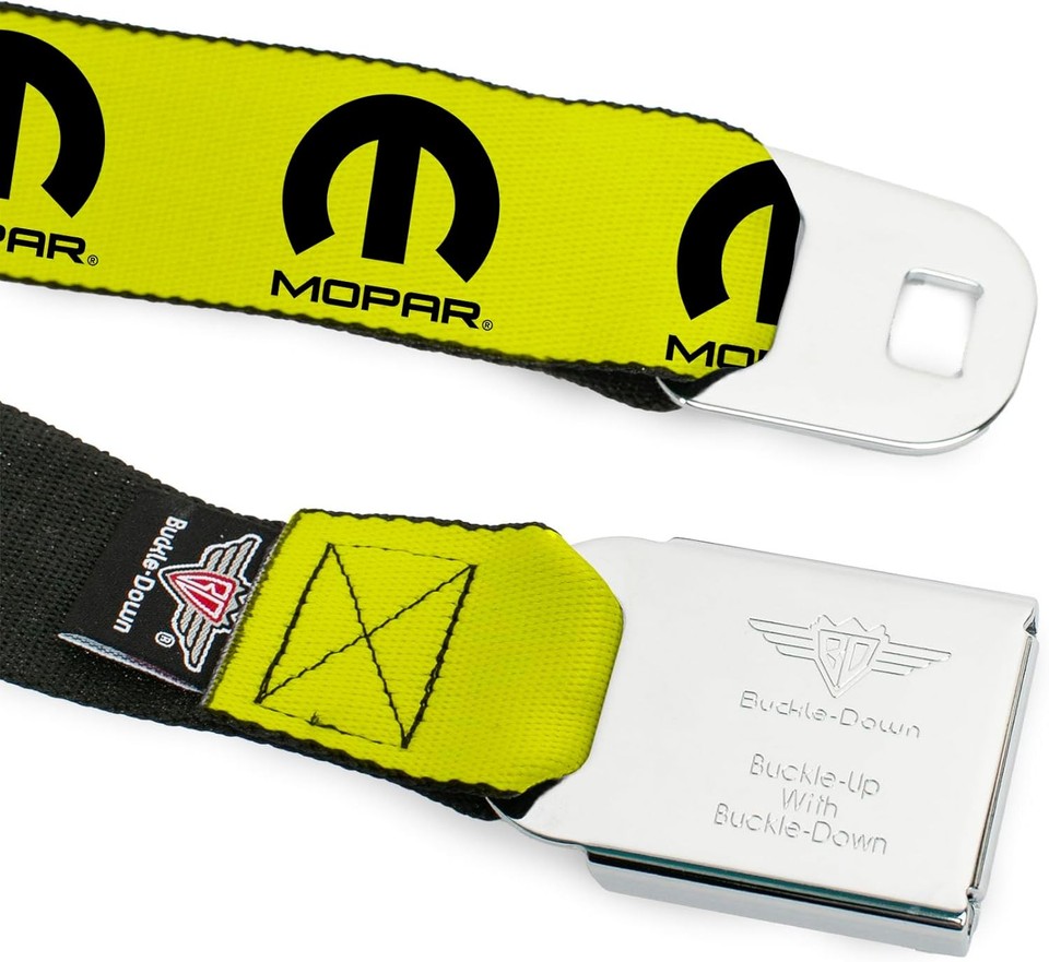 `Mopar Logo Full Color Black/White - 1.0`` Seatbelt Belt - M (US IMPORT ...