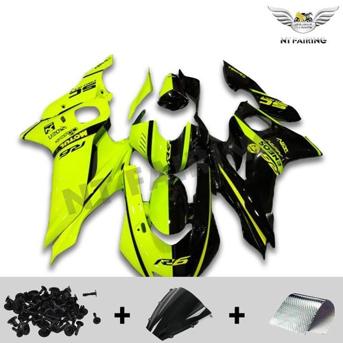 NTU ABS Fairing Green Black Fit for Yamaha 2017-2020 YZF R6 Injection ...