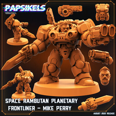 Space Rambutan Planetary Frontliner - Mike Perry | DnD Miniatures ...
