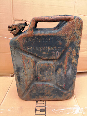 WW2 German Military Wehrmacht 1943 Jerrycan Kraftstoff 20L ...