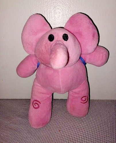 Pocoyo pink Elly Elephant Plush Stuffed wearing bookbag | eBay