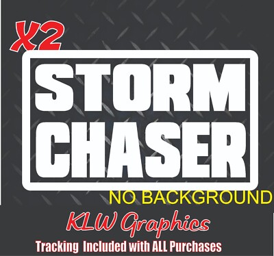 STORM CHASER Car Decal Severe Weather Truck Tornado Lightning ...
