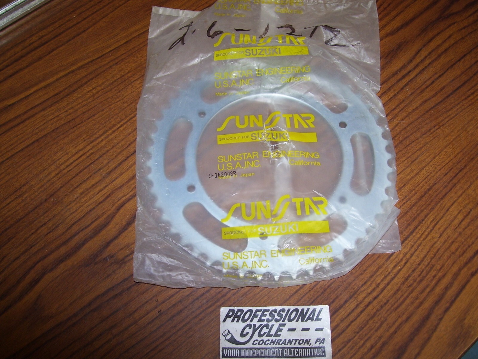 Suzuki 84-86 RM250 81-82 RM465 Sunstar 49 Tooth Steel Rear Sprocket ...