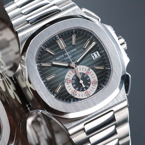 Patek Philippe Nautilus 5980/1A-001 Gradient Blue Dial Steel Bracelet ...