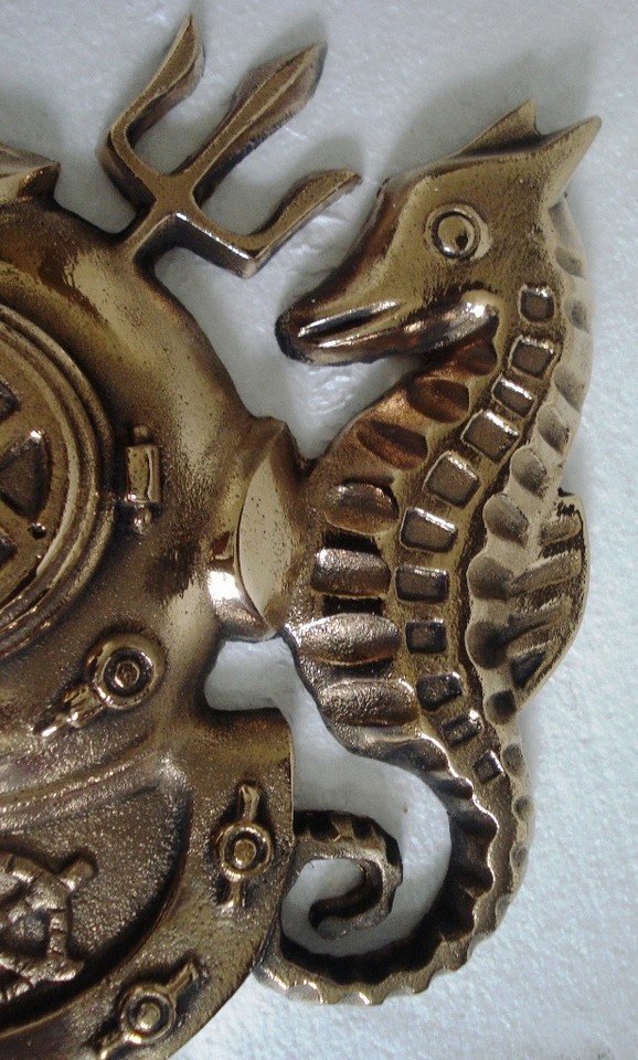 Marine Solid BRASS Navy Master Diver Plaque Deep Sea - DIVING HELMET ...