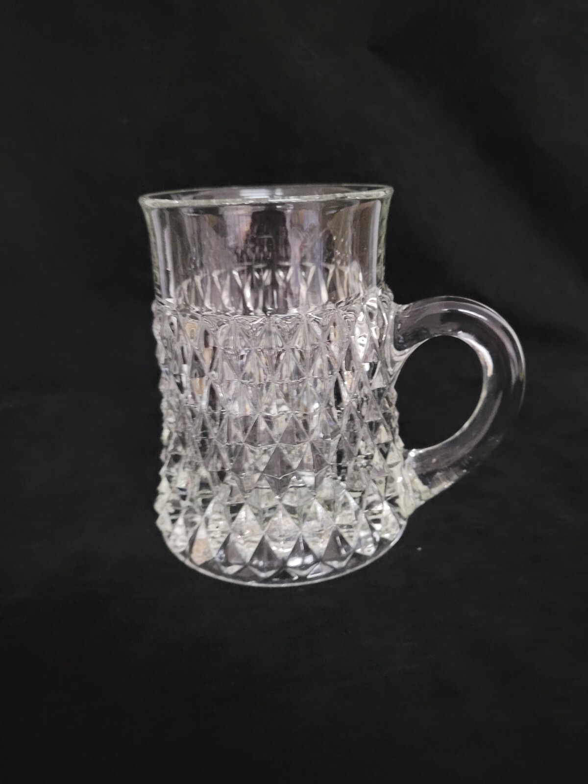 Indiana Glass Diamond Point Mug or Tankard | eBay