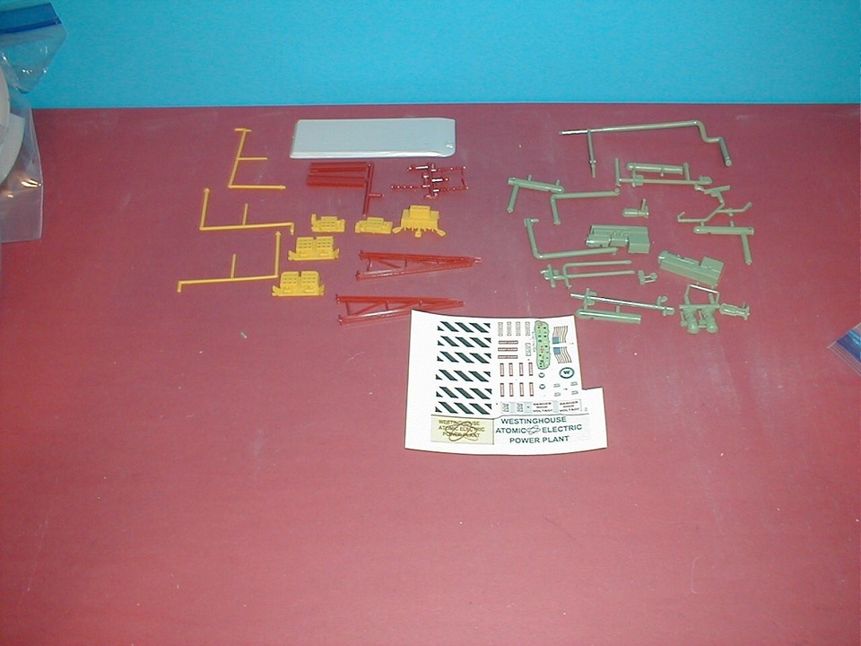 REVELL 1959 WESTINGHOUSE ATOMIC POWER PLANT MODEL KIT HAS REPRODUCTION ...